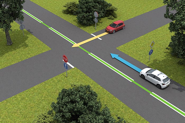 Oprijden van kruispunten, kruisingen en overwegen - iTheorie